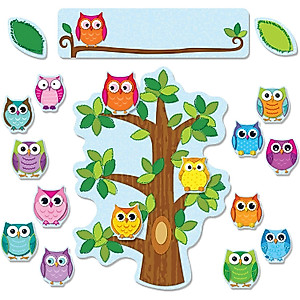 Carson Dellosa Colorful Owls Behavior Bulletin Board Set (110226)