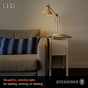 LEDVANCE Sylvania ECO LED B10 Light Bulb, 60W Equivalent, Efficient 3.5W, 450 Lumens, 2700K, Non-Dimmable, Clear, Soft White - 18 Pack (41265)