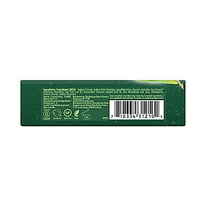 Desert Essence Tea Tree Therapy Cleansing Soap Bar - Plant-Based with Sustainable Palm Oil, Eco-Harvest® Tea Tree, Jojoba Oil, Aloe – Safe for Sensitive Skin, Face & Body, Vegan, Cruelty-Free