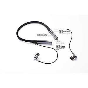 1MORE Triple Driver BT in-Ear Headphones Bluetooth Earphones with Hi-Res LDAC Wireless Sound Quality, Environmental Noise Isolation, Fast Charging, Volume Controls with Microphone - Silver