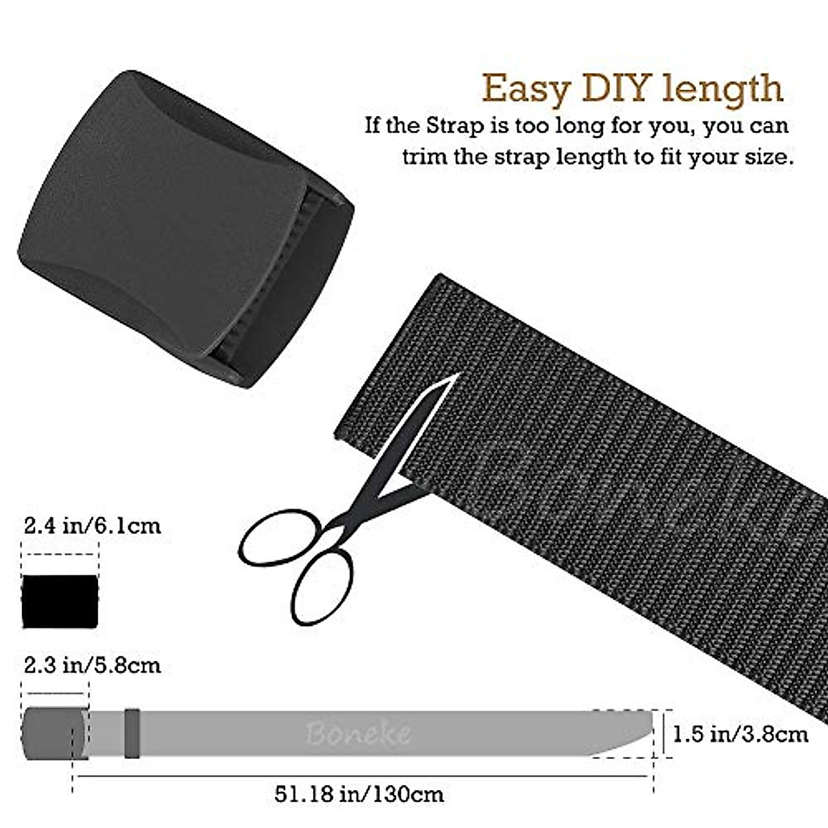 Nylon Belt, Men Military Tactical Breathable Belts, fast through the airport security, Metal Buckle+Plastic Buckle, snowboard Belt 51.18in(130cm)