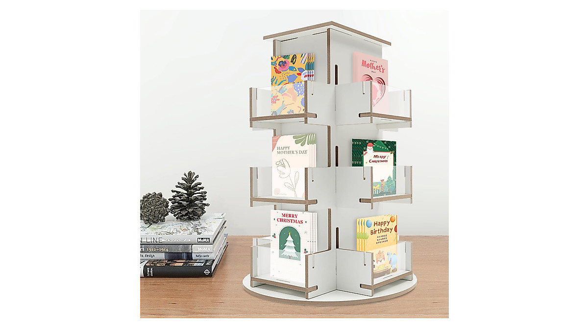TFCFL 3 Tier 360° Rotating Card Display Stand & Rack