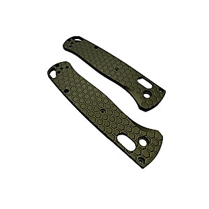 August Engineering AE-1102 Honeycomb Scales For Benchmade Bugout Folding Knife 535 Precision Machined 6061 Aluminum Anodized Finish (Bronze)