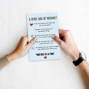 Ziwenhu Lovely Positivity Inspirational Card Gifts for Best Friends, Humor Positive Affirmation Cards for Women Men, Funny Encouragement Greeting Cards for Kids, Self Confidence Card