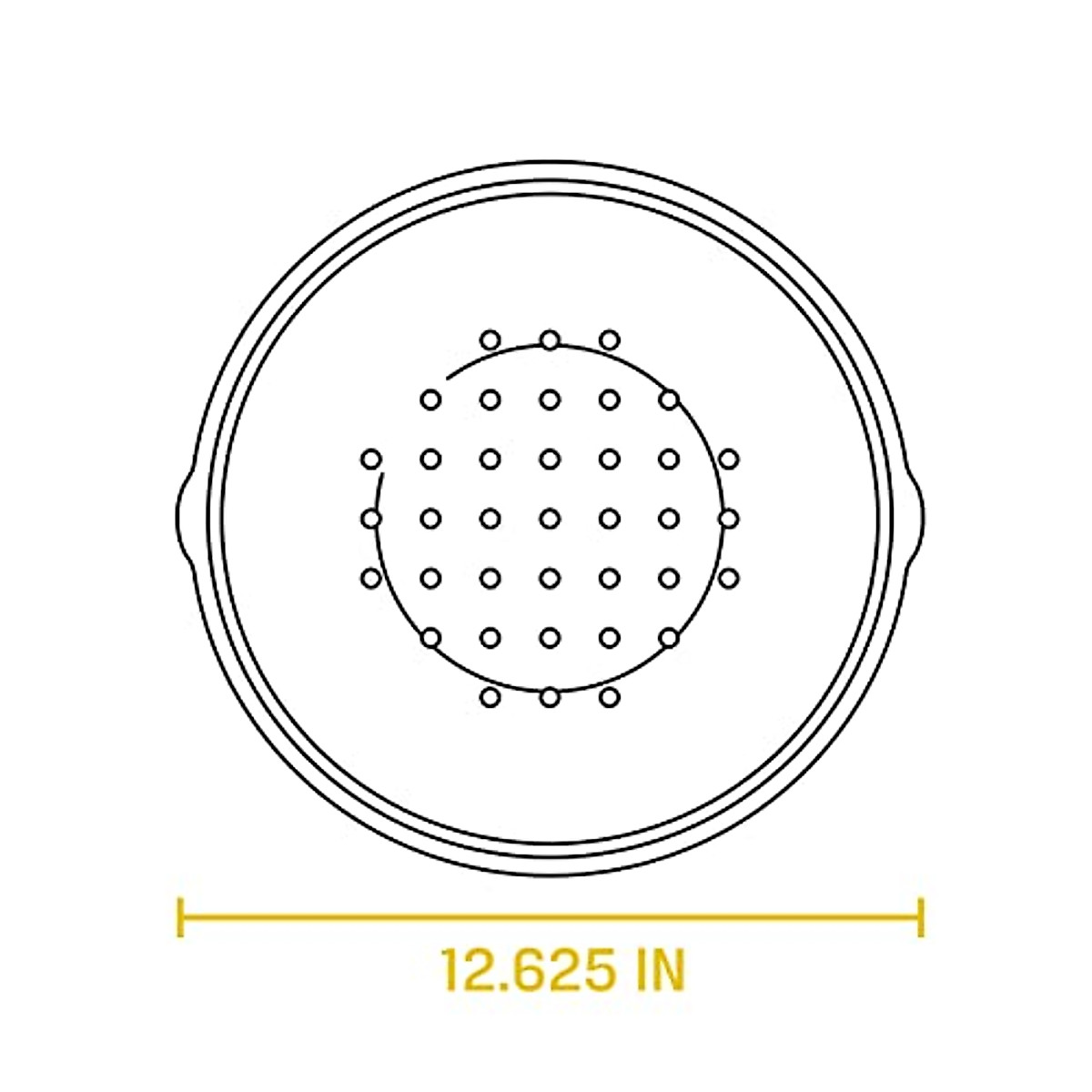 Lodge L10SC3 Cast Iron Lid,12-inch