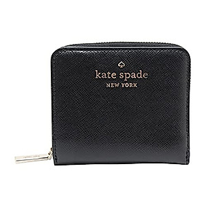 Kate Spade New York Small Zip Around Leather Wallet Black