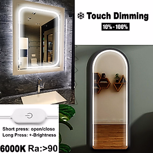 Blikshin LED Vanity Lights for Mirror, Lights for Body Mirror, 10FT/Ultra Bright/Dimmable/360LEDs/ELT 12V, for Bathroom Mirror/Dressing Mirror/Full Body Mirror