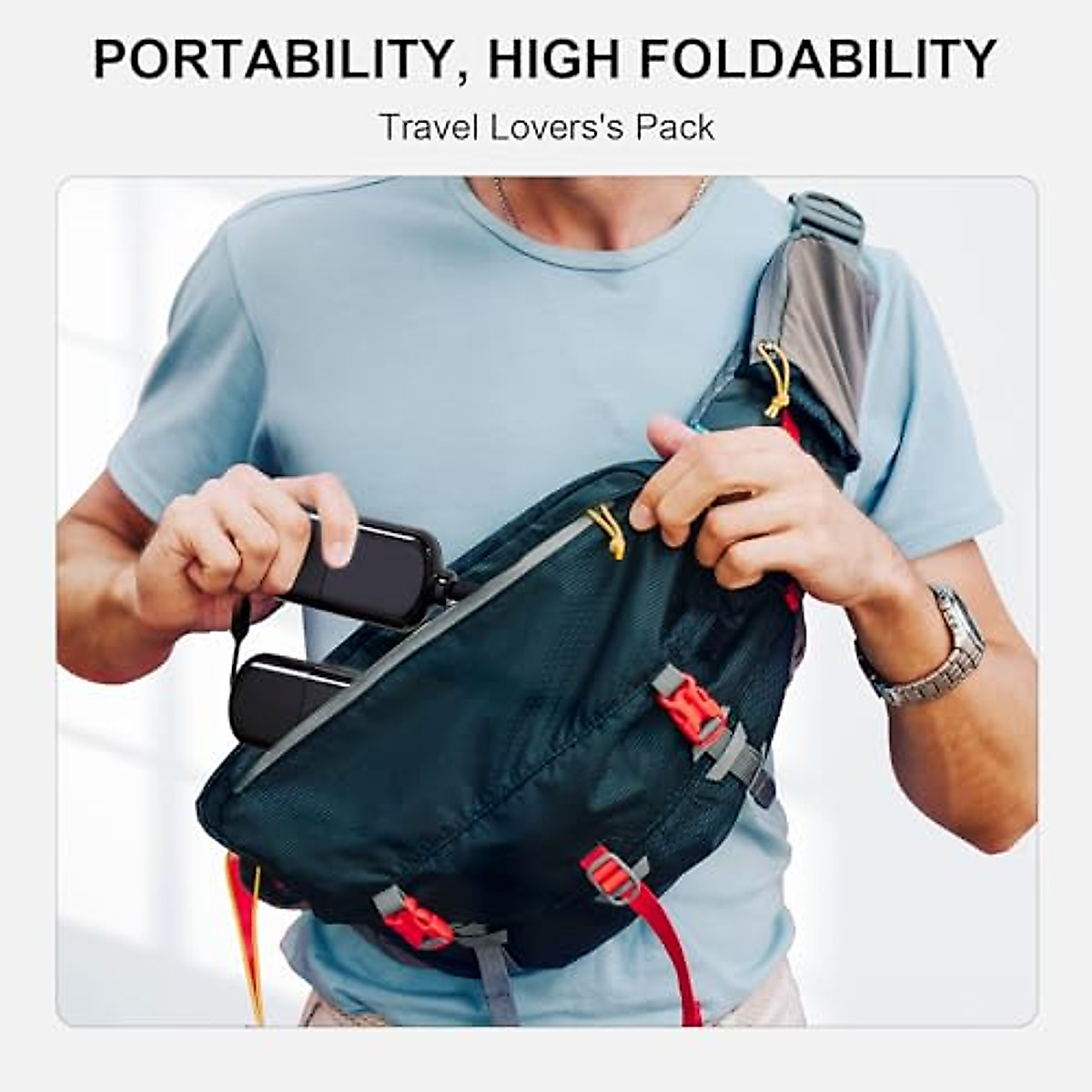 AMVR 8000mAh Battery Pack Compatible with Meta Quest 3S/Quest 3/Quest Pro/Quest 2/Pico 4, Accessories for Quest 3, Lightweight Neck Power Bank to Less Head Pressure, Extend Playtime in VR