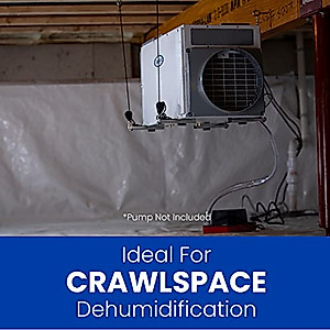 AprilAire E070 Pro 70-Pint Crawl Space Dehumidifier with Drain Hose, Commercial-Grade Whole-House Dehumidifier for Crawlspace, Basement, or Whole Home up to 2,200 sq. ft.