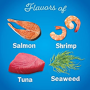 Purina Friskies Dry Cat Food, Seafood Sensations - (4) 3.15 lb. Bags