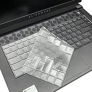 Keyboard Cover for Dell Alienware M15 R6 & M15 R5 Gaming Laptop, Dell Alienware X16 M16 M1, Dell Alienware x15 R1 & x17 R1, Dell G16 7630 7620 Gaming Laptop Keyboard Skin Cover Protector, TPU