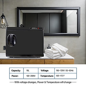 Hot Towel Warmer, Professional Towel Warmer Cabinet With Extra Space for Salon and SPA Use, 18L Hot Towel Cabby