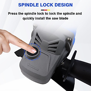 Cordless Angle Grinder with Brushless Motor, Adjustable 3-Speed Mode, with 30000mAh Li-Ion Battery and Charger, Non-Slip Grip, Discs for Cutting and Sanding, Angle Grinder Tool Kit for Cutting