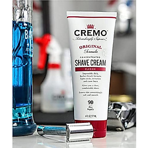 Cremo Barber Grade Original Shave Cream, Astonishingly Superior Ultra-Slick Shaving Cream Fights Nicks, Cuts and Razor Burn, 6 Fl Oz (2 Pack)