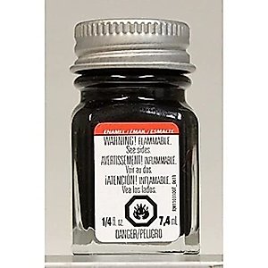 Testor'S 1154tt 1/4 Oz Black Metallic Enamel Hobby Paint
