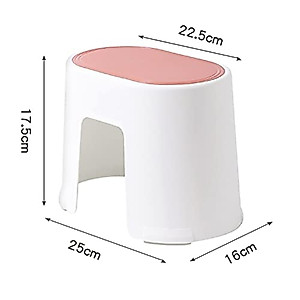 Zerodeko Portable Potty Step Stool Plastic Step Stool 2pcs Toilet Foot Stool Bathroom Stool Resistant Step Up Helper for Bathroom Sink Potty Training Kitchen Portable Toilet Portable Stool
