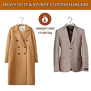 Clear Clothes Hangers 16", 20 Pack Plastic Coat Hanger for Adult Closet, Durable Bling Ganchos de Ropa with Swivel Hook, Notched Shoulders & Ultra-Thin Space Saving Laundry Hanger for Dress Suits