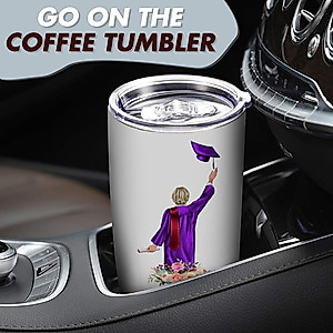 wowcugi Personalized Graduation Tumbler Behind All Your Memories Class Of 2024 Custom Cups with Lid 20oz 30oz Coffee Mugs Graduation Gifts Masters Tumblers for Men Women Graduating Daughter Son