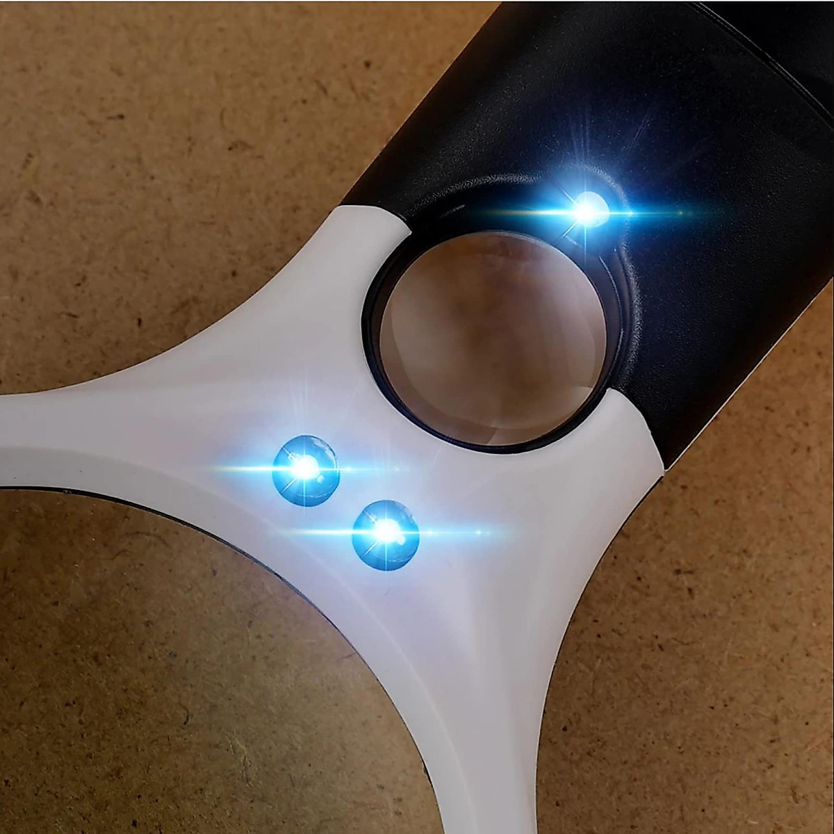 Magnifying Glass with Light,Extra Large Shatterproof Lightweight Magnifier with Strong LED Lights for Kids & Seniors for Classroom Science Projects, Reading, Soldering, Inspection, Coins, Jewelry