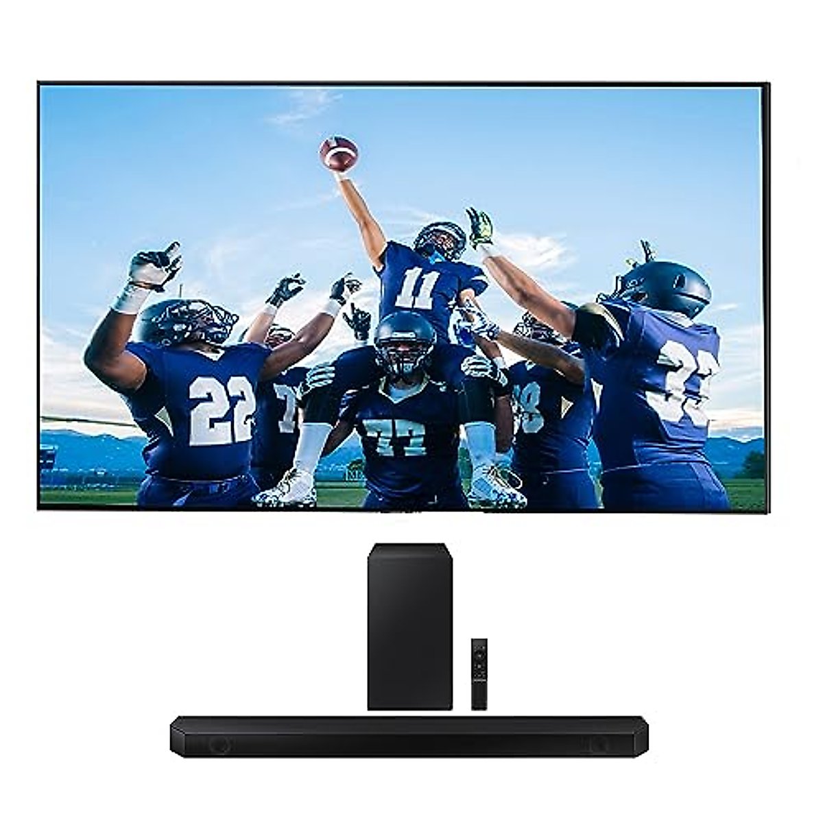 SAMSUNG QN65Q80CAFXZA 65 Inch 4K QLED Direct Full Array with Dolby Smart TV with a HW-Q60B 3.1ch Soundbar and Subwoofer with DTX Virtual:X (2023)