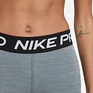 Nike Women's Pro 365 3inch Shorts, Smoke Grey/Heather/Black/Black, Large