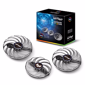 Sapphire Technology Gear ARGB Fan (3 in 1) for Nitro+ RX 6900/6800 / 6700 Series,4N004-06-20G