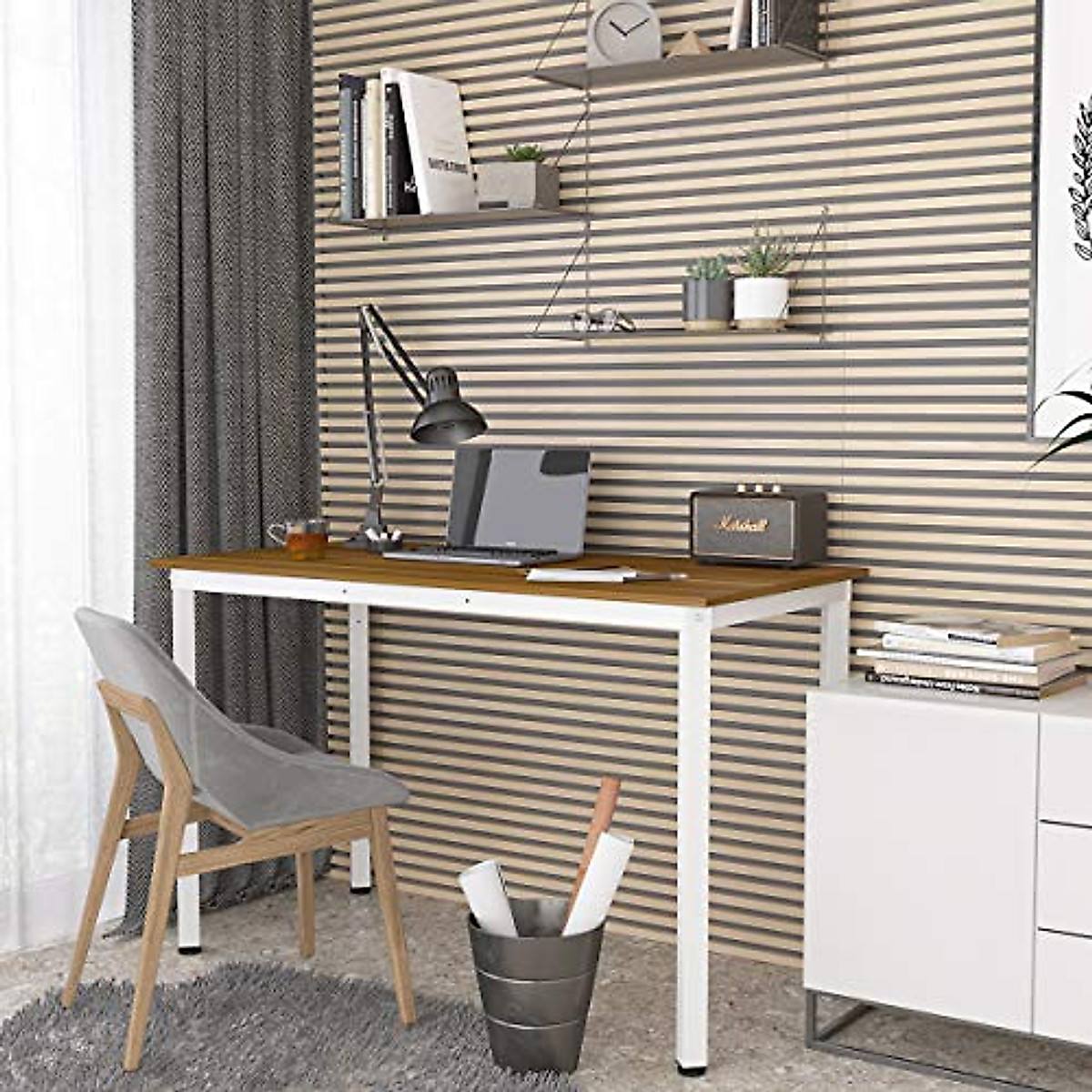 Weehom Computer Desk Home Office Writing Desk Study Laptop/Dining Table