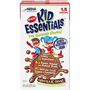Boost Kid Essentials 1.5 Balanced Nutritional Drink, Vitamin, Mineral and Nutrient Blend (Chocolate Craze, 8 Fl Oz (Pack of 27))