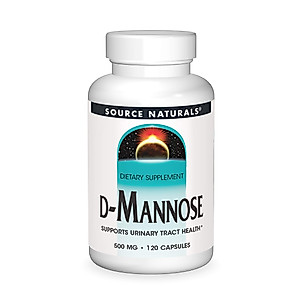 Source Naturals D-Mannose, Potent Urinary Tract & Bladder Health Support*, 500mg - 120 Capsules