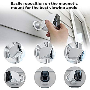 2pk Energizer Connect Wireless Rechargeable Battery-Powered Smart WiFi Security Camera, 1080p Video, Indoor/Outdoor Weatherproof, PIR Motion Detection, 2-Way Audio, Night Vision, Cloud Storage/SD Slot