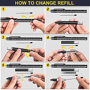 Gifts for Men Dad Him, 9 in 1 Multitool Pen Set for Husband Boyfriend Father Grandpa, Birthday Valentines Day Gifts for Men Who Have Everything Unique Tech Gifts Cool Gadgets from Daughter Wife Son