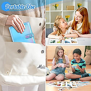 Ablus 128 Pockets Mini Photo Album for Fujifilm Instax Mini Camera, Polaroid Snap, Z2300, SocialMatic Instant Cameras & Zip Instant Printer(Magic light blue)