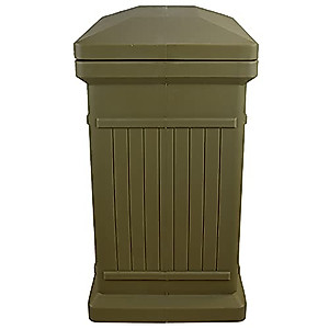 RTS Home Accents ParcelWirx Premium Vertical Storage Cabinet/Package Delivery Box with Lift Off Lid, Oak