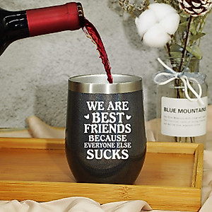 Fufendio Gifts for Best Friends Women - Best Birthday Gifts for Women, Female - Best Friend Christmas Gifts, Friendship Gifts - Insulated Coffee Mug Tumbler Cup