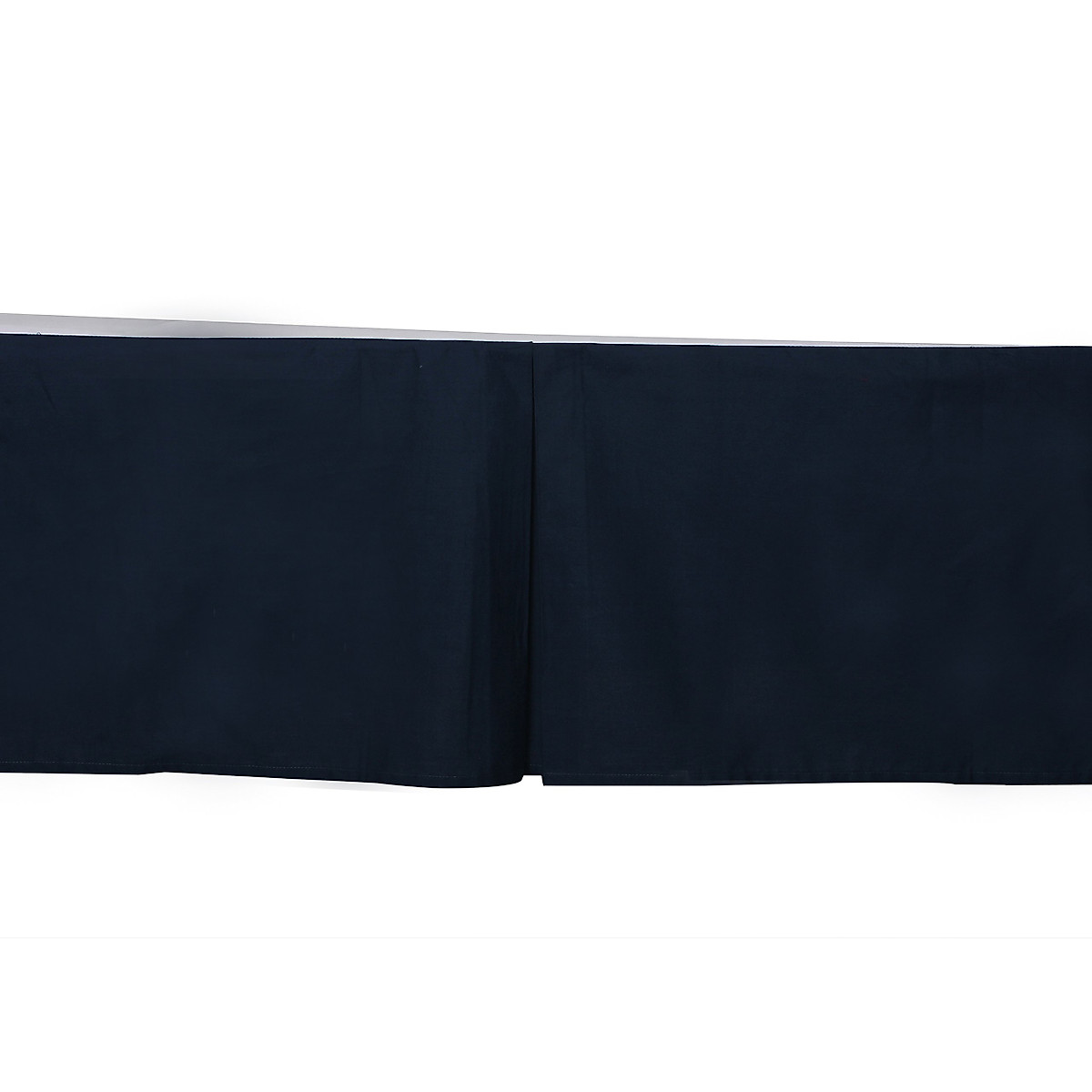 Bacati Solid Crib/Toddler Bed Skirt Dust Ruffle, Black, 13 inches Drop