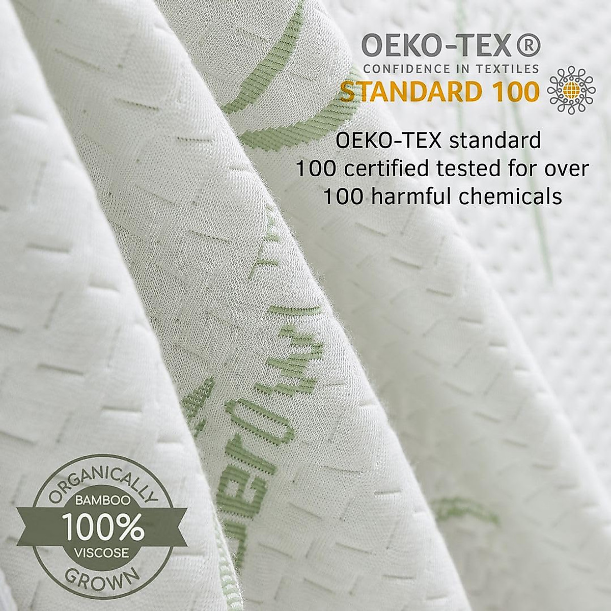 SlumberOwl Viscose derived from Bamboo Zippered Mattress Encasement – Waterproof, Cooling & Soft (King) 12-15" Deep