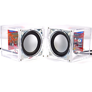 Gikfun Upgraded USB Mini Amplifier Electronic Transparent Stereo Speaker Box Sound Amplifier DIY Kit for Arduino EK1918