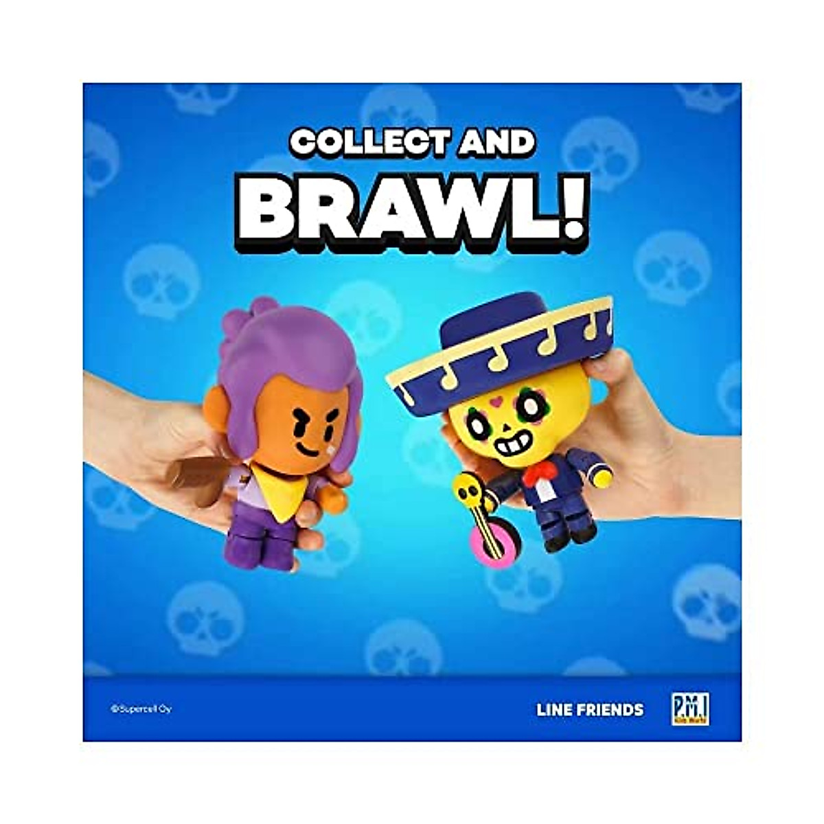 P.M.I. Brawl Stars Action Figure | One of Four 6.7-Inch-Tall Collectibles | Brawl Stars Toys and Gift for Video Gamer | Poco Guitar Figure | Ofically Licensed Toy Figure - Articulated