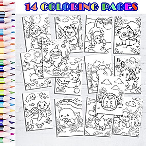 450PCS Stickers/Coloring Book for Kids 2-4, Make A Face Reusable Sticker Book for Toddlers Including 14 Coloring Pages 14 Scenes Airplane Activities for Kids Ages 4-8, Travel Road Trip Must Have