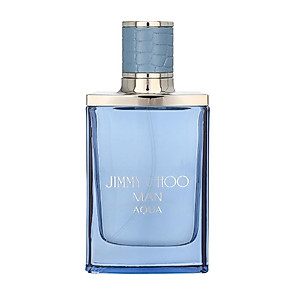 JIMMY CHOO Man Aqua Eau de Toilette - Long Lasting Fragrance with notes of Grapefruit, Geranium & Salty Moss - Sweet & Woody - 1.7 fl. oz.