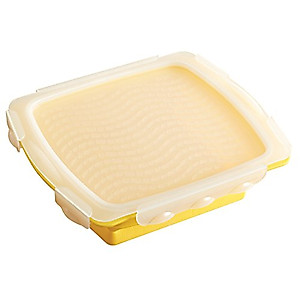 Mr. Bar-B-Q Mini Flip and Flavor Collapsible Marinade Tray Home, Yellow