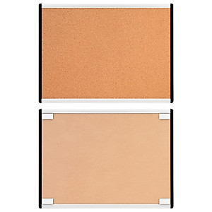 Amazon Basics Cork Board with Aluminum/Plastic Frame and Mounting Tabs, 17 x 23 Inches