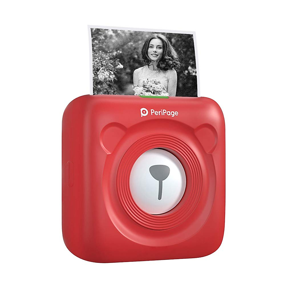 JEPOD A6 PeriPage Mini Portable Bluetooth Wireless Photo Printer Pocket Thermal Printer Mobile Printer Supports Android iOS (Red)