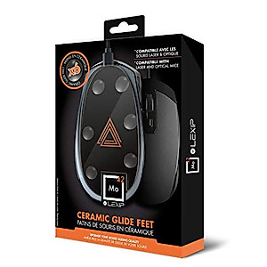 Lexip Mo42 Ceramic Gaming Feet - Hardwearing, Incomparable Glide - Compatible with All Mice, Laser and Optical - Gain Speed, Precision, Control and Playing Comfort (V1)