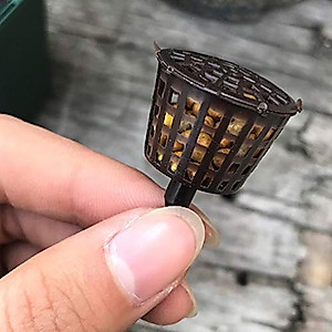 Fertilizer Bonsai Fertilizer Cakes Mesh Baskets Garden Nursery Cutting Rooting Baskets Bonsai Fertilizer Box Fertilization Control Container 20pcs Fertilizer mesh Baskets S Flower Fertilizer Pot