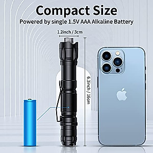 HILIMSE Ultra Long Distance 3000 lumens Flashlight with Rechargeable Aluminum Body Gift Box for Your Camping Outdoor Activities