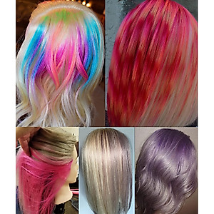 GEX 100% Human Hair Mannequin Head Blonde Training Practice Head for Styling Dying Cutting 613#Blonde (18”)