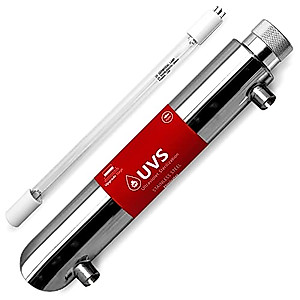 Express Water – UV Water Filter Replacement – UV Water System – 12 Inch UV Light Housing with 10 inch Bulb – Under Sink and Reverse Osmosis System