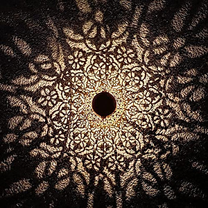 Solar Lanterns Outdoor Hanging Lights Waterproof for Garden Patio Decor, Warm White Solar-Powered Led Lamp