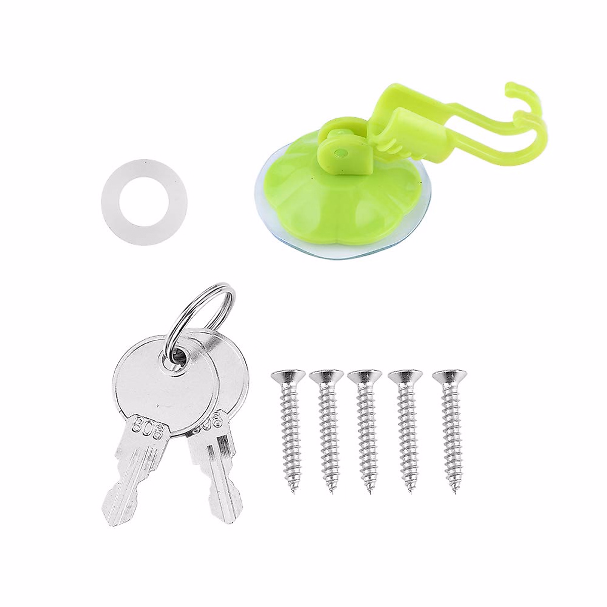 Acouto RV Exterior Shower Box Kit Exterior Shower Box Shower Head Hot Cold Switch with 2 Keys for Marine Boat RV Motorhome Caravan Camper Accessories